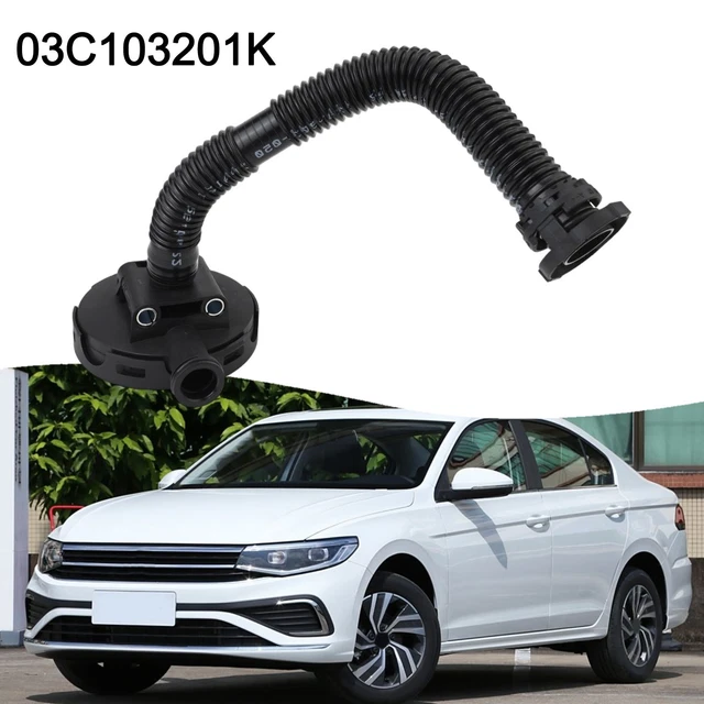 ENTLÜFTUNGSROHR PCV VENTIL Ersatzrohr für Skoda Fahrzeuge Farbe Schwarz ...