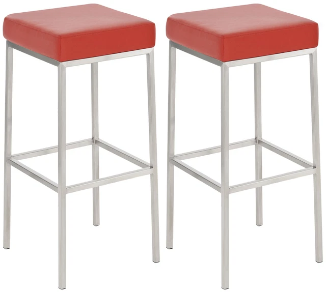 CLP 704006 2ER Set Barhocker Montreal 85 Kunstleder edelstahl EUR 204 ...