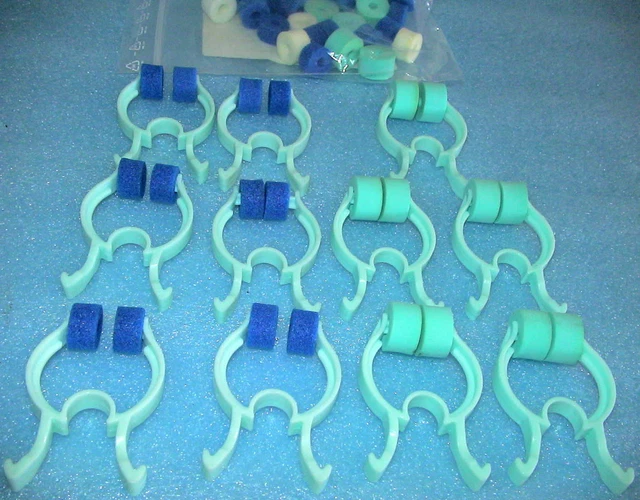 11X NOSE CLAMPS 22 Cushions Hunter Spirometer Flowscreen Pro Nose Clips ...