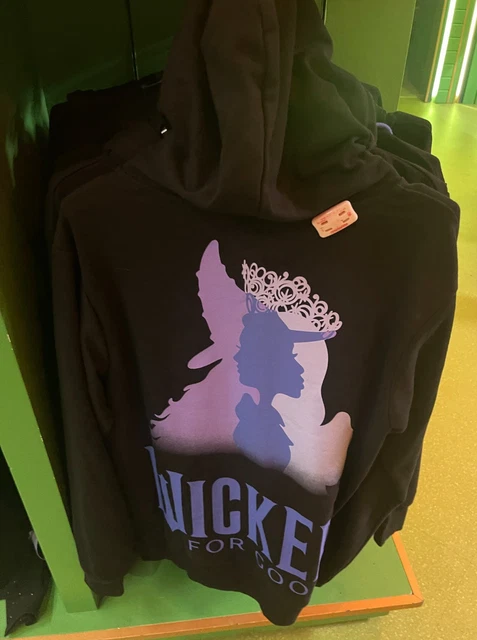 UNIVERSAL STUDIOS WICKED for Good Logo Elphaba Glinda Full Zip ...