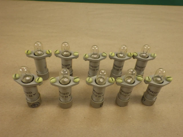 BOX OF 10 NOS Military surplus light/dash/indicator/instrument Hot Rod ...