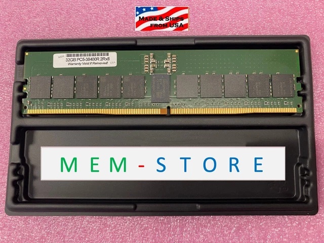 32GB RDIMM DDR5 4800MHz PC5-38400 2Rx8 RAM Memory Compatible for HPE ...
