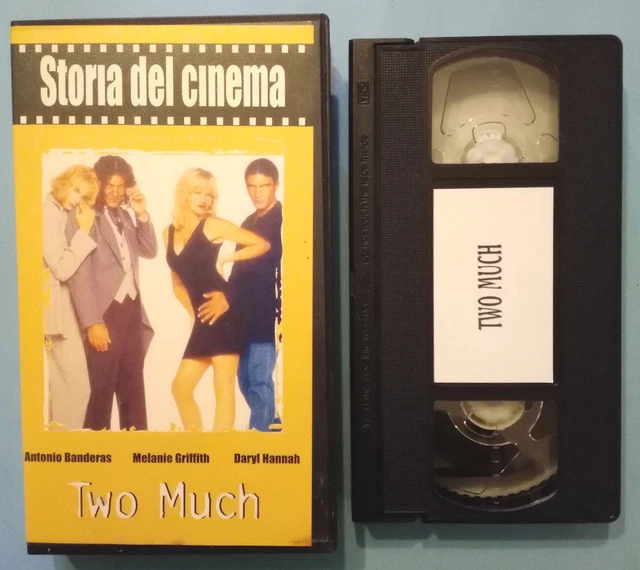 VHS FILM ITA Commedia TWO MUCH Antonio Banderas Melanie Grifith (V112 ...