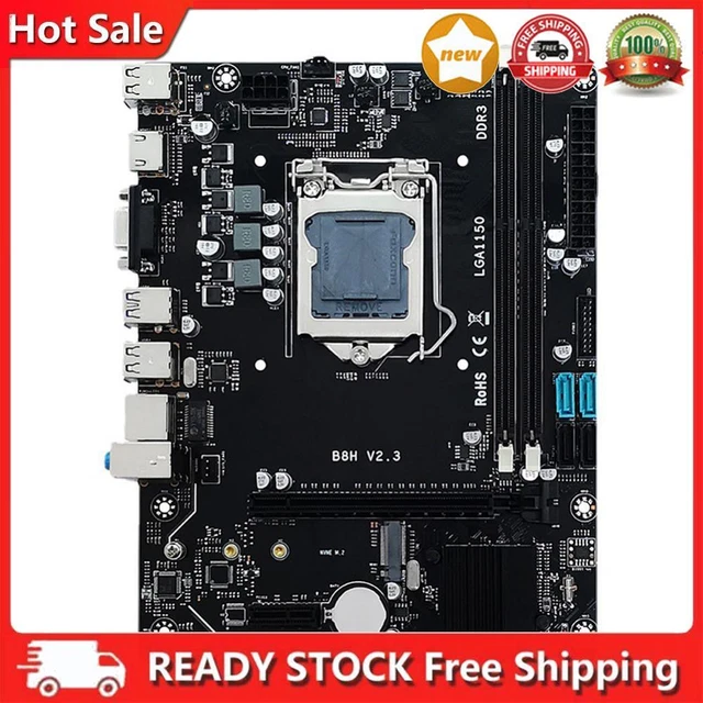 H81 DESKTOP MOTHERBOARD Dual Channel LGA1150 Gaming PC Mainboard DDR3 ...