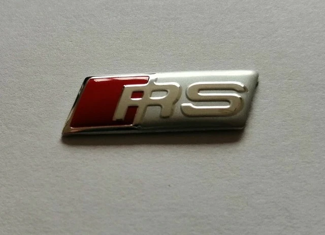 AUDI RS 3D Metal Badge Logo Emblem Sticker Graphic Decal Rs2 Rs3 Rs4 ...
