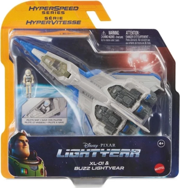 DISNEY PIXAR LIGHTYEAR Hyperspeed Series XL-02 Rocket Ship & Mini Buzz ...