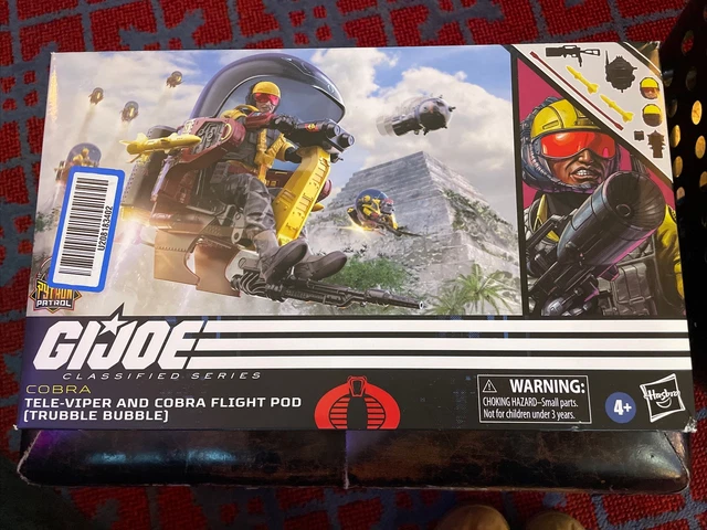 G.I.JOE CLASSIFIED PYTHON TELE-VIPER & COBRA FLIGHT POD (TRUBBLE BUBBLE ...