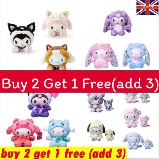 UK MY MELODY Cinnamoroll Kuromi Sanrio Plush Toy Cartoon Doll Gift Stuffed Toys £11.49 - PicClick UK