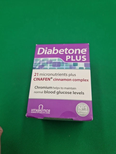 VITABIOTICS DIABETONE PLUS - 84 Tablets/Capsules BBE 01/25 New Sealed ...
