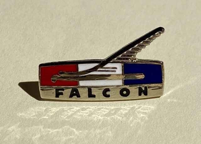 VINTAGE NEW FORD Falcon Eagle bird Lapel Pin Red White Blue Hat Pin Tie ...