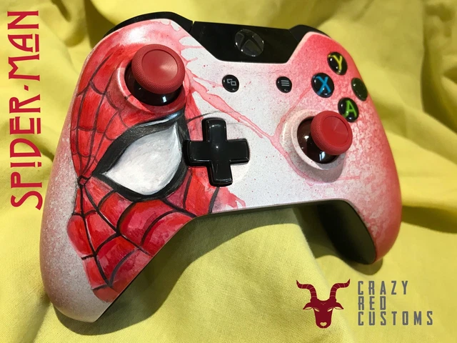 MICROSOFT XBOX WIRELESS Controller, Spider-Man Custom, 1537 Model ...