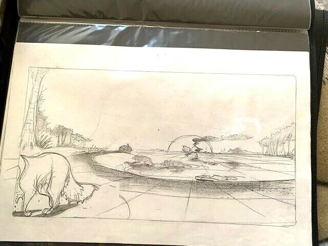 ORIGINAL &ALL DOGS Go To Heaven" Animation Drawing Anne Marie AD 84 £72 ...