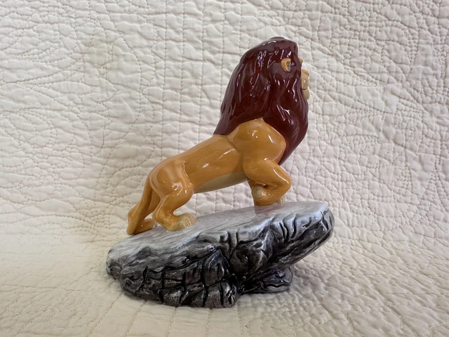 DISNEY'S THE LION King MUFASA on Pride Rock 5" Porcelain Statue Figure ...