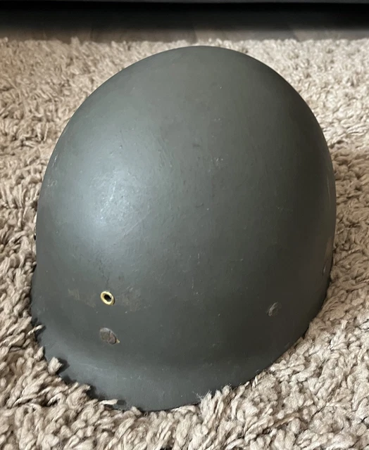 WW2 US ARMY Type M1 Helmet Fibre Liner Grey Webbing Chin Studs £21.00 ...