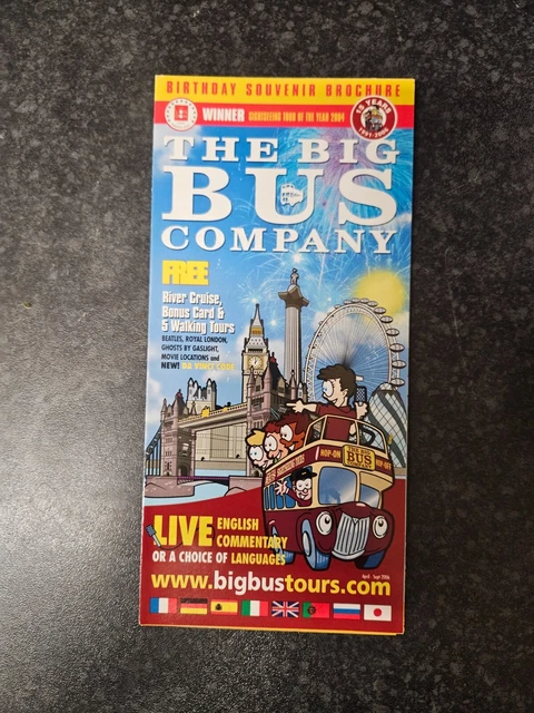 LONDON TRANSPORT TIMETABLE Bus Leaflet Big Bus Tours AZX3.34 £3.50 ...
