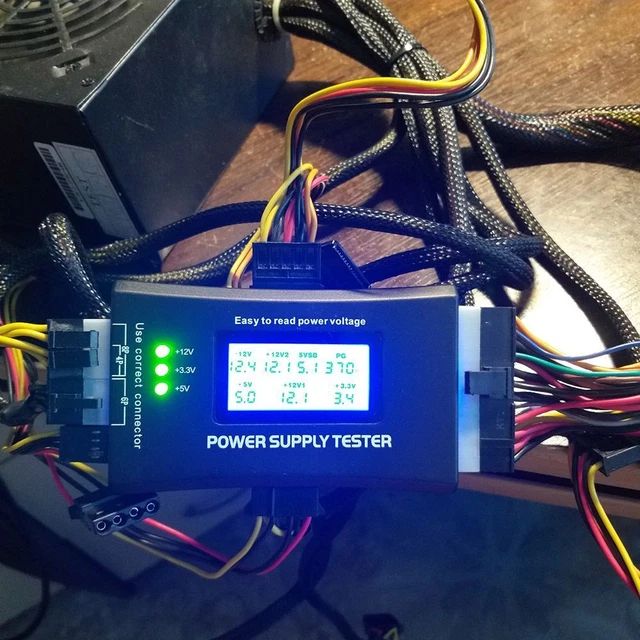 PIN LCD SUPPLY Power Measuring Power Diagnostic Power Supply Tester ...