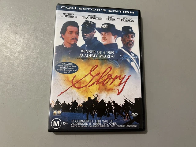 GLORY DVD COLLECTOR’S Edition, 1989 Drama Matthew Broderick, Morgan ...
