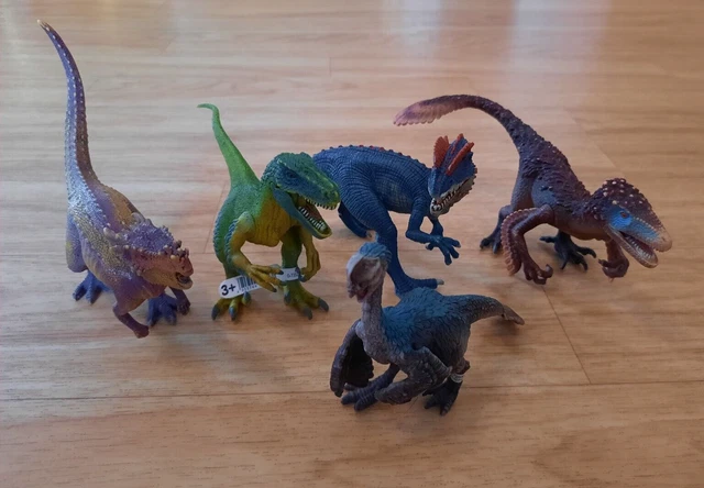 SCHLEICH,DINOSAURUS,UTAHRAPTOR,VELOCIRAPTOR,OVIRAPTOR,DILOPHOSAURUS ...
