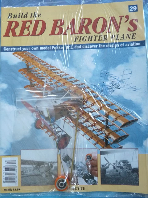BUILD THE RED Baron's Fighter Plane Fokker Dr1 Hachette Issue 29 New ...