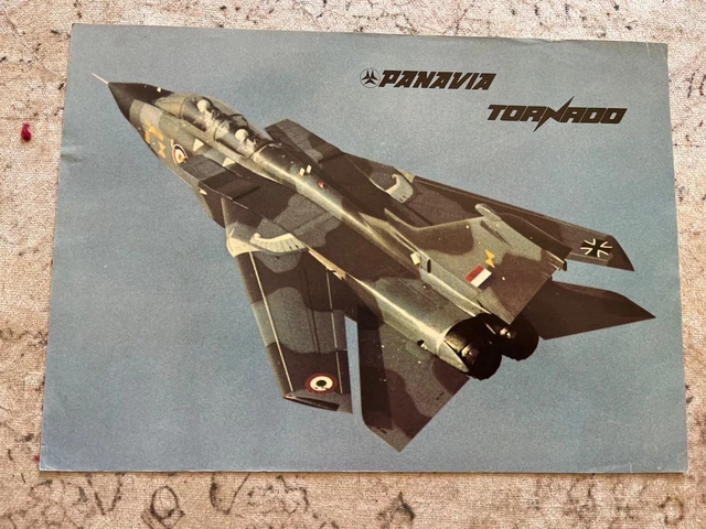 PANAVIA MRCA TORNADO, prototype 1970s, promo aircraft brochure / data ...
