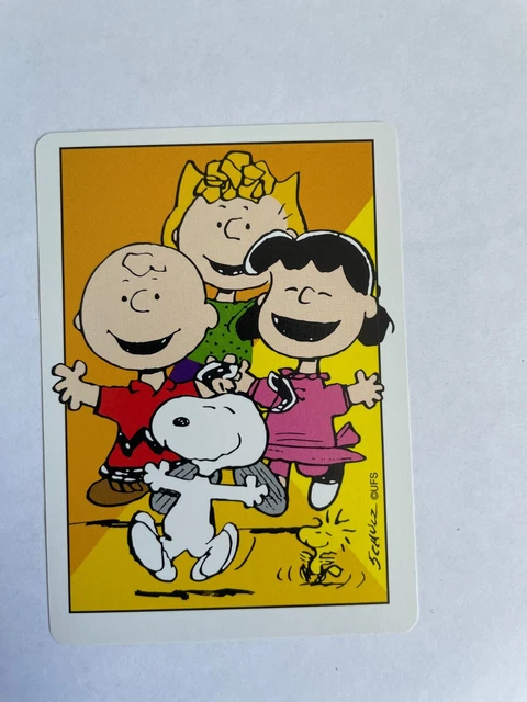 SNOOPY DOG SCHULZ Peanuts Gang Comic Charlie Brown Cartoon Playing Swap ...