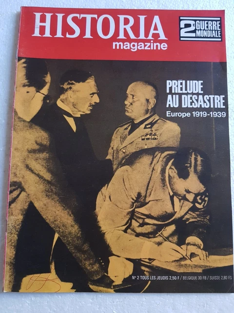MAGAZINE HISTORIA 2E GUERRE MONDIALE n°2 de 1967 PRELUDE AU DESASTRE EUR 6,60 - PicClick IT