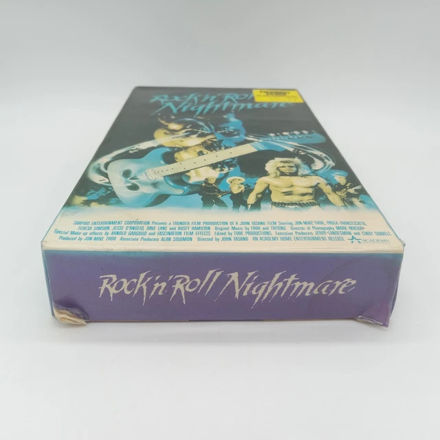 ROCK ‘N’ ROLL Nightmare VHS RARE Horror VHS Academy Heavy Metal All ...