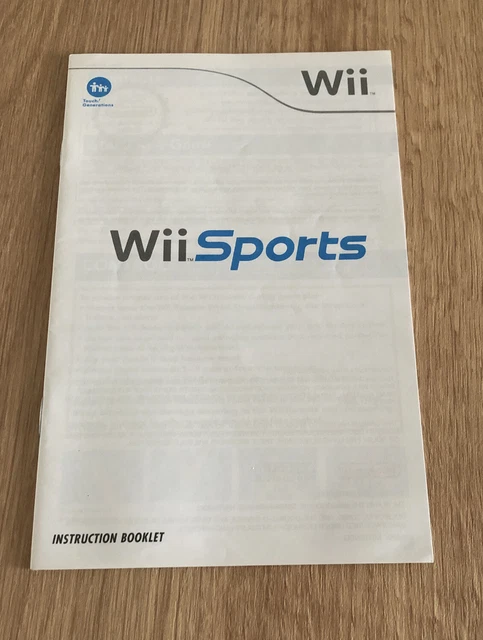 NINTENDO WII SPORTS Instruction Booklet Manual Good Condition £2.99 ...