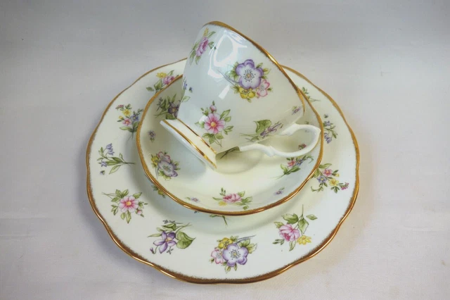 ROYAL ALBERT 100 Years 1920’s Spring Meadow China Trio Cup Saucer Side ...