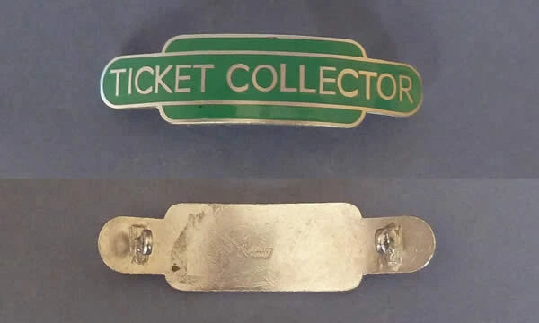 TICKET COLLECTOR TOTEM cap badge British Railways Southern Region good ...