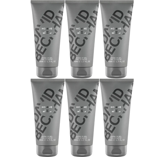 6 X DAVID Beckham Homme Shower Gel Body Wash for Men, 200 ml £18.12 ...