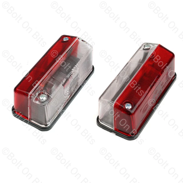 HELLA RED & White Side Marker Light/lamps PAIR HYMER ERIBA motorhome ...