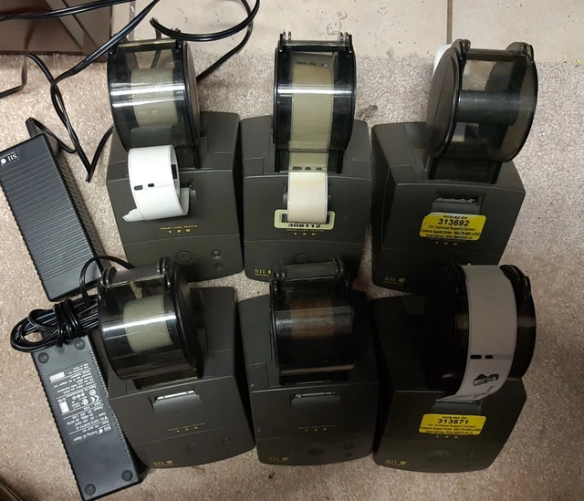 - LOT OF 6 SII Seiko Smart Label Printer SLP-120 (w/2x AC Adapter ) $96 ...
