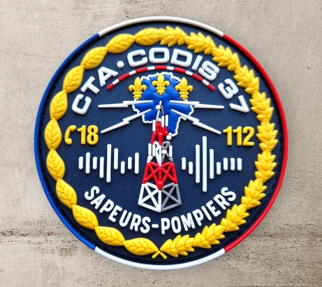 ANCIEN FIRE PATCH écusson Pompier CTA CODIS SDIS 37 Sécurité Civile ...