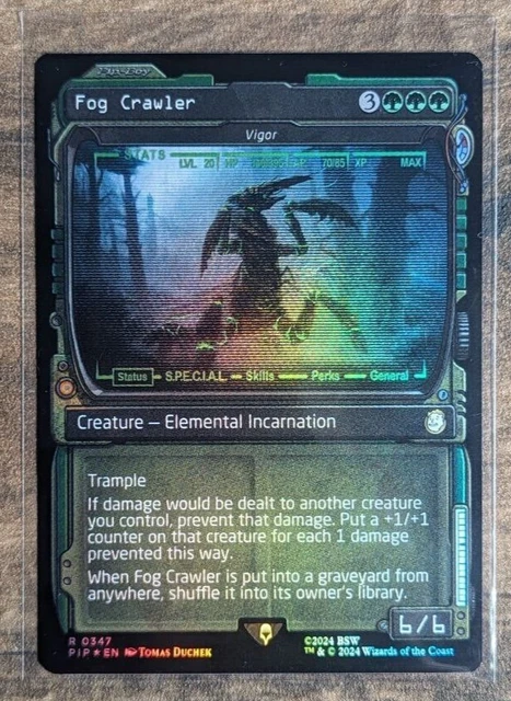 FOG CRAWLER - Vigor FOIL SHOWCASE Fallout 0347 PIP MTG rare non joué ...