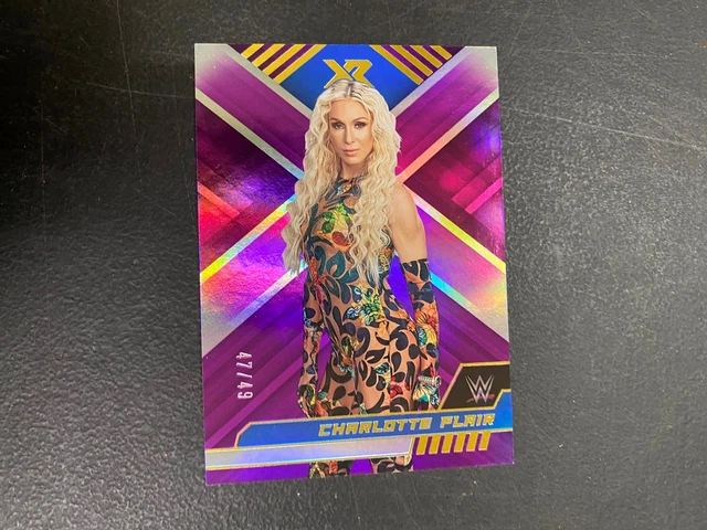 CHARLOTTE FLAIR 2023 Chronicles WWE XR violet parallèle #47/49 ...