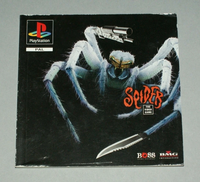 SPIDER THE VIDEO Game PS1 Original Instruction Manual Only Sony ...