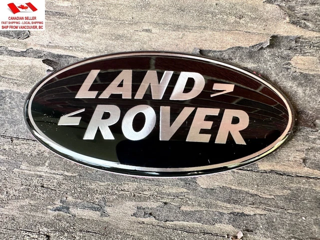 LAND ROVER FRONT Grille Badge Gloss Black Emblem Black Badge Range ...