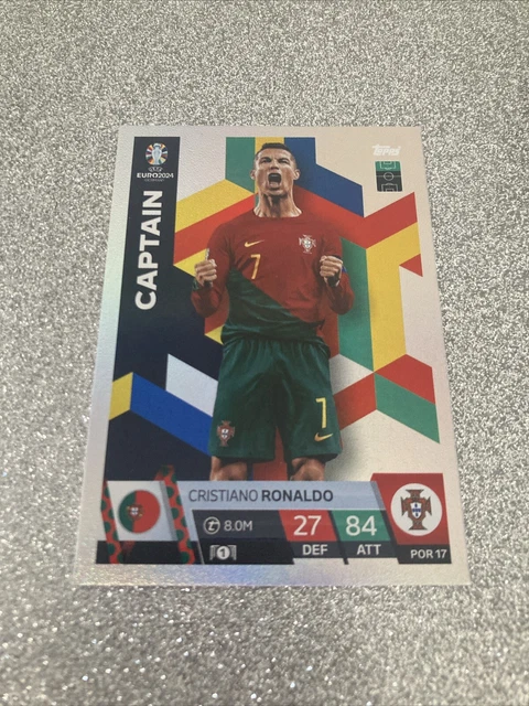 MATCH ATTAX EURO 2024 Cristiano Ronaldo Portugal Captain Trading UEFA ...