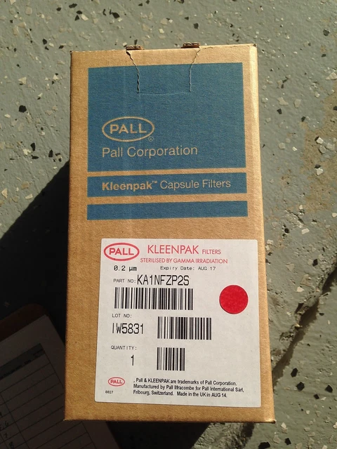 NEW PALL KLEENPAK N66 Posidyne Filters, 0.2um, Sterile (Cat#KA1NFZP2S ...