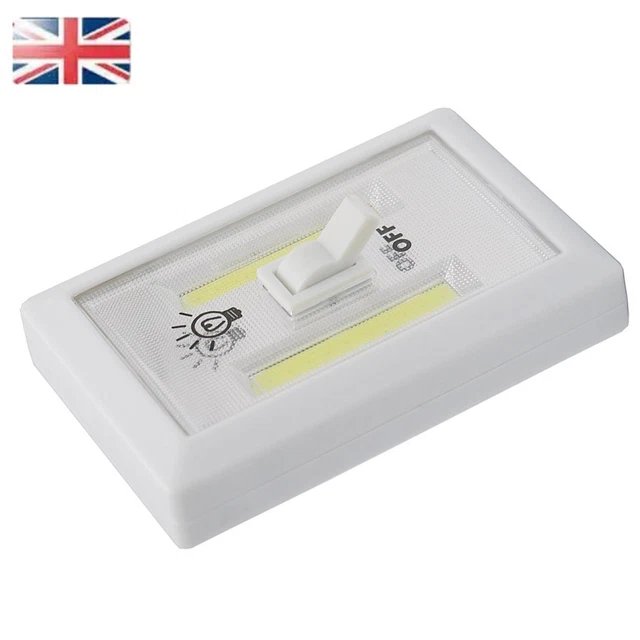 MINI COB LED Switch Wall Night Light Battery Operated Cabinet Garage ...
