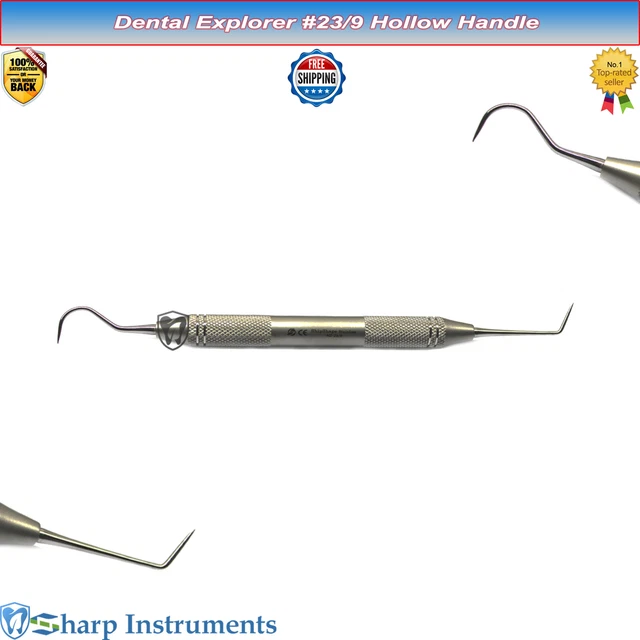 DENTAL PROBE 23/9 Surgical Explorer Tartar Scraper Periodontal Double ...