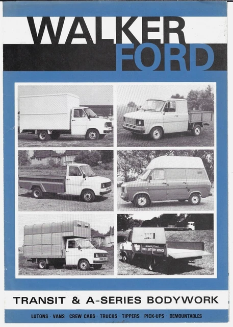 FORD TRANSIT MK2 Walker Bodywork 1978-79 UK Market Foldout Sales ...