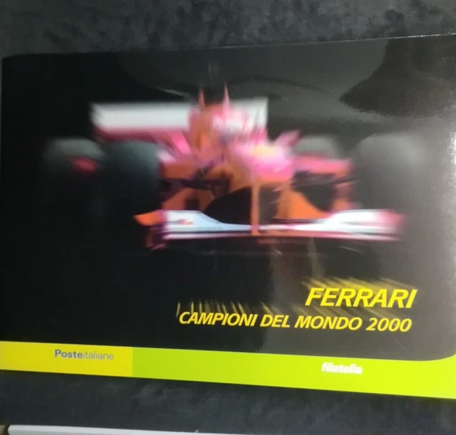 FOLDER POSTE ITALIANE Bolaffi Ferrari Campione Del Mondo 2000 EUR 14,99 - PicClick IT