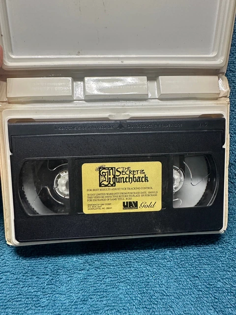THE SECRET OF The Hunchback Clamshell VHS Tape Used £3.10 - PicClick UK