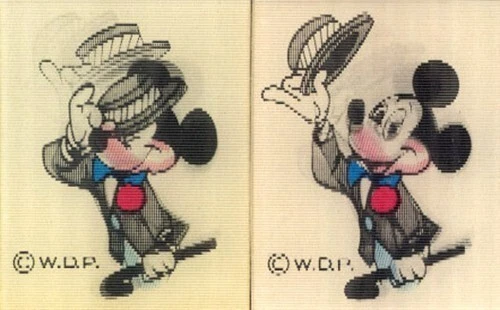 MICKEY MOUSE SOUVENIR Art Corner Disneyland 1960s VARI-VUE Animation ...