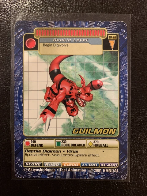 BANDAI DIGIMON TRADING Card Series 4 Guilmon Bo-163 $15.00 - PicClick CA