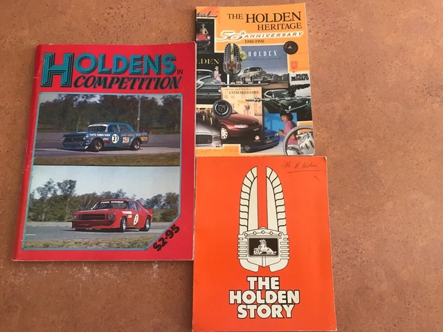 3 HOLDEN BOOKS torana slr monaro gts fx fj fe fc fb ek ej eh hd hr hk ...