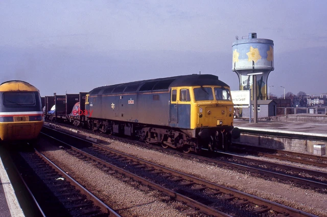 ORIGINAL 35MM SLIDE BR Class 47 no.47313 at Cardiff +rights for use £1. ...