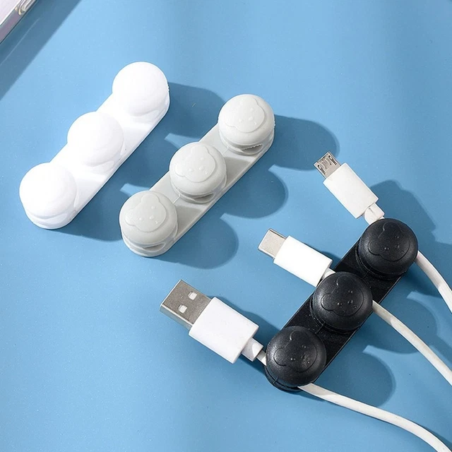 PVC DESKTOP CABLE Fixer Wire Storage Fixed Earphone Clip USB Cable EUR ...